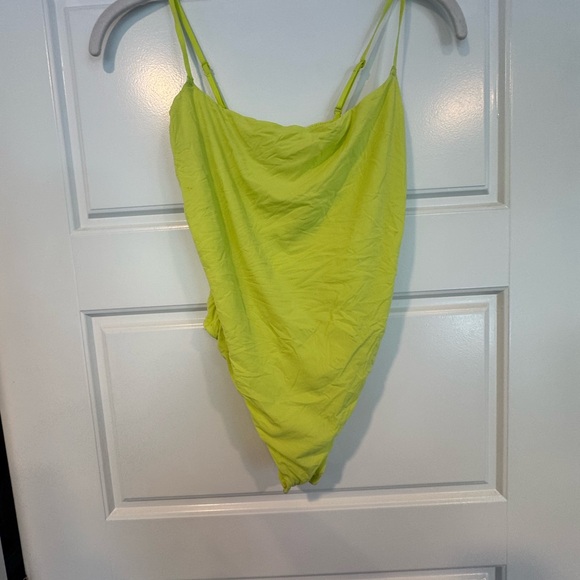 SKIMS | Tops | Skims Neon Green Bodysuit | Poshmark